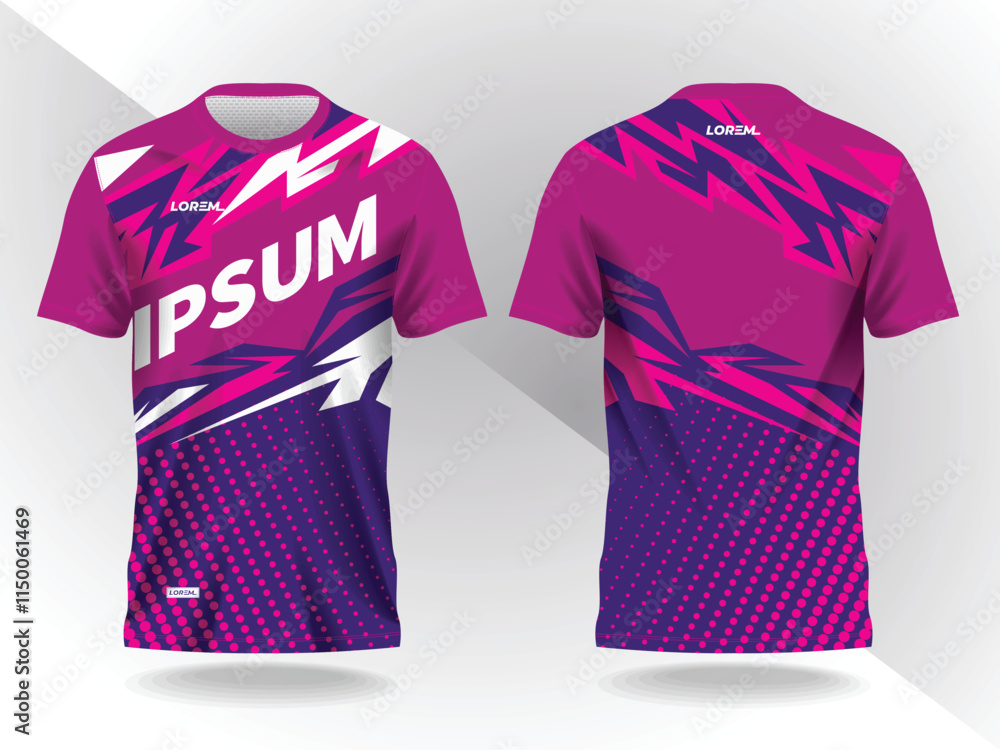 purple pink abstract background and pattern for sport jersey design and ...