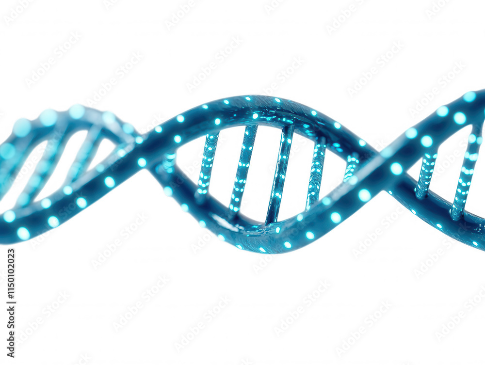 High-Resolution Visualization of a Scientific DNA Helix Model with ...