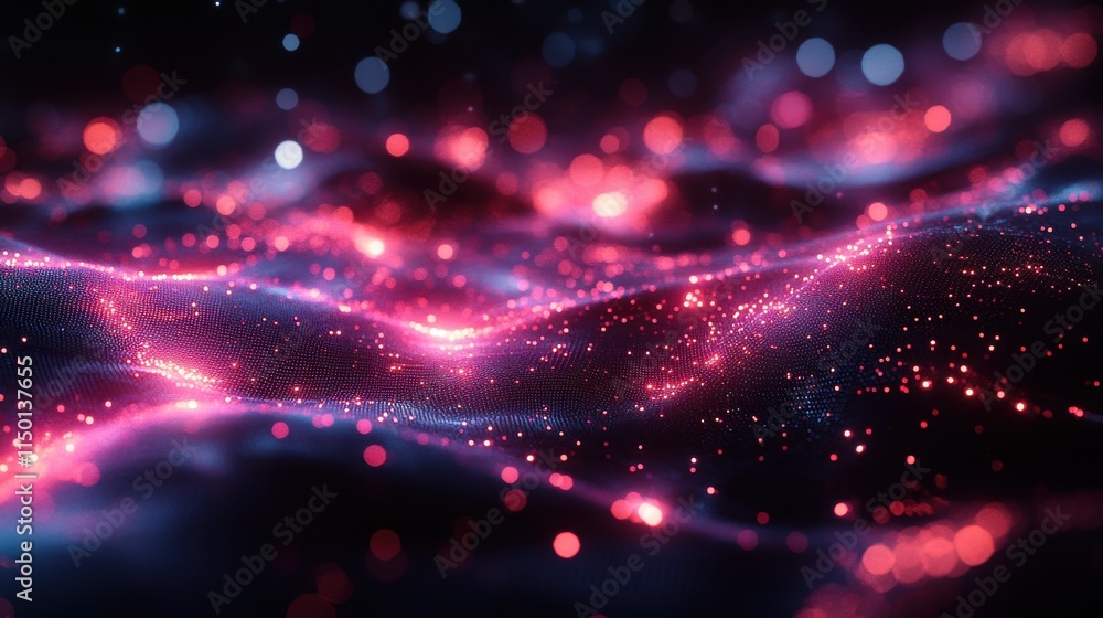 abstract 3d animation of technological surface modern high tech motion ...