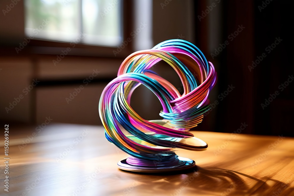 41 slinky precompressed helical spring toy that can walk down st Stock ...