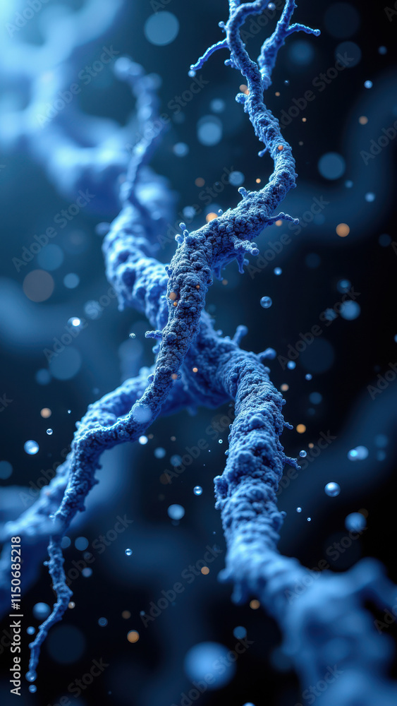 Neurons with axonal bulbs, showcasing action potential propagation and ...
