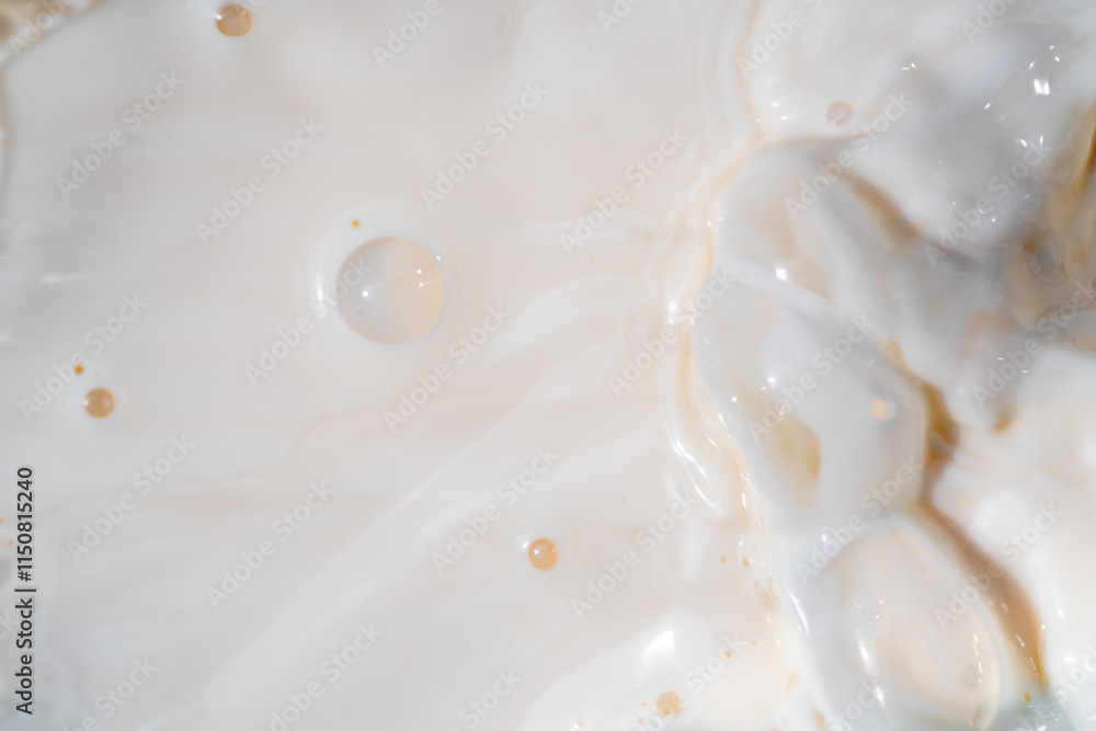 Milk water liquid white color drink and food texture background ...