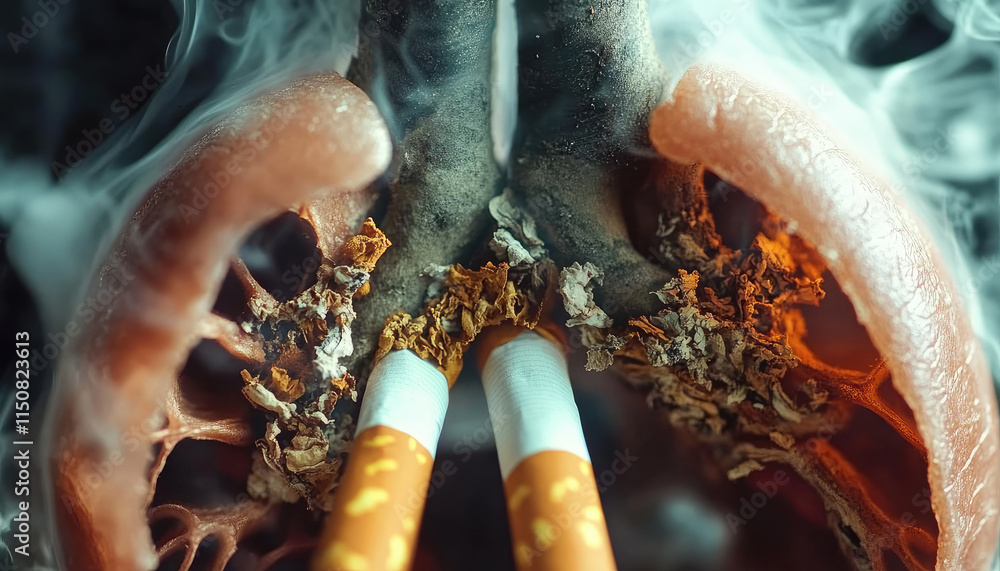 Chronic Damage to Lungs from Smoking: Visualizing the Progressive ...