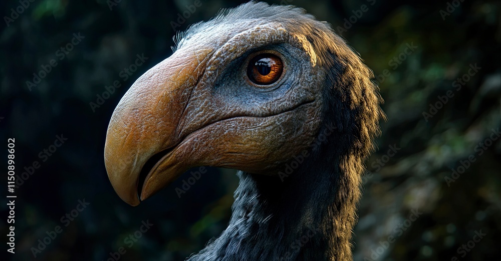 Dodo bird, head and shoulders, portrait, photorealistic, hyperrealistic ...