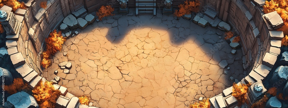 Game stone background arena portal battle magic fantasy illustration ...