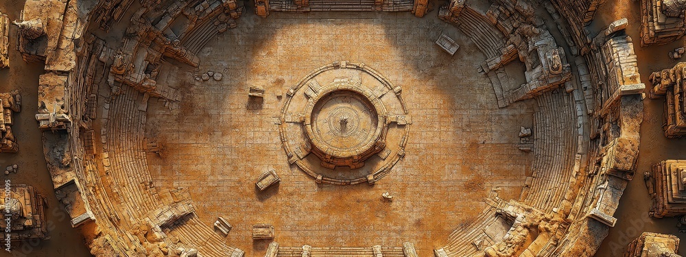 Game stone background arena portal battle magic fantasy illustration ...