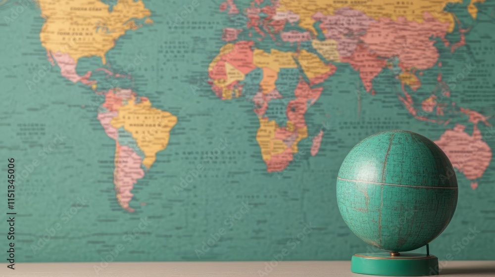 Cold War-era map marking global nuclear missile sites, nuclear bomb ...