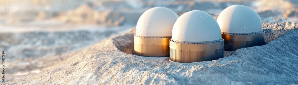 Satellite view showing nuclear missile silos hidden underground ...