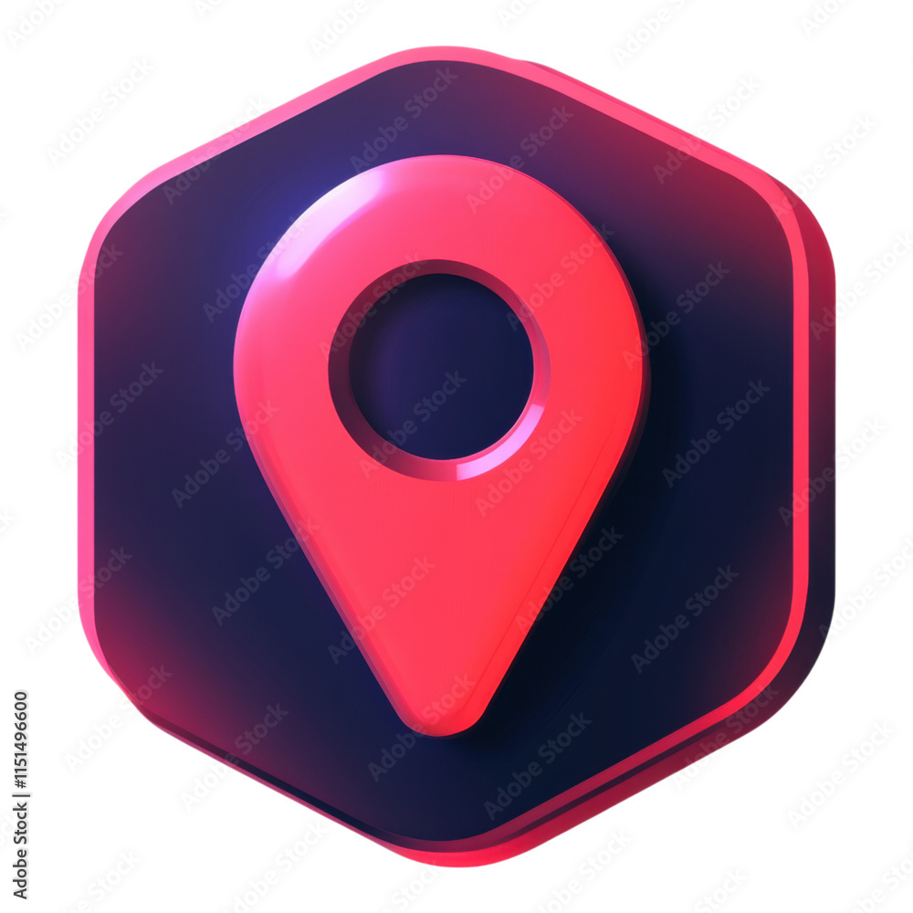 Red location pin icon, PNG format, clear transparent background, ideal ...