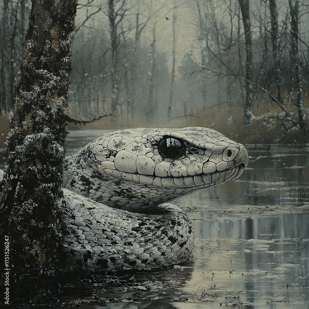 snake, reptile, serpent, slither, scales, fangs, venom, coil, hiss ...