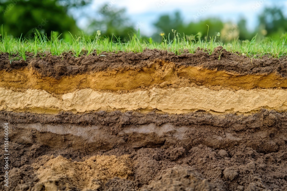 Exploring soil layers detailed examination of soil profile in nature ...