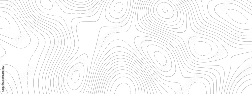 "Contemporary Transparent PNG Map with Elegant, Fluid Wavy Topographic ...