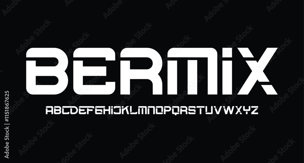 Modern Design vector linear Font for Title, Header, Lettering, Logo ...