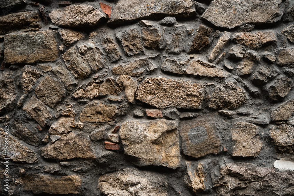Ancient stonework surface texture of the old monastery. Church stone ...