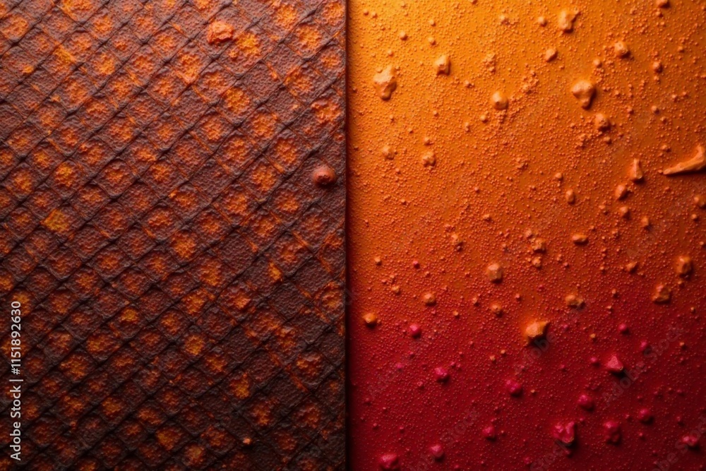 Brown leather skin texture with natural design lines and dark orange ...