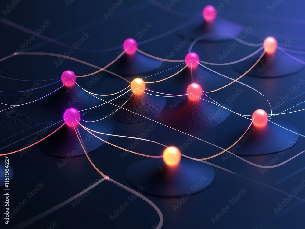 Ilustración de Stock Visualizing machine learning algorithms patterns ...