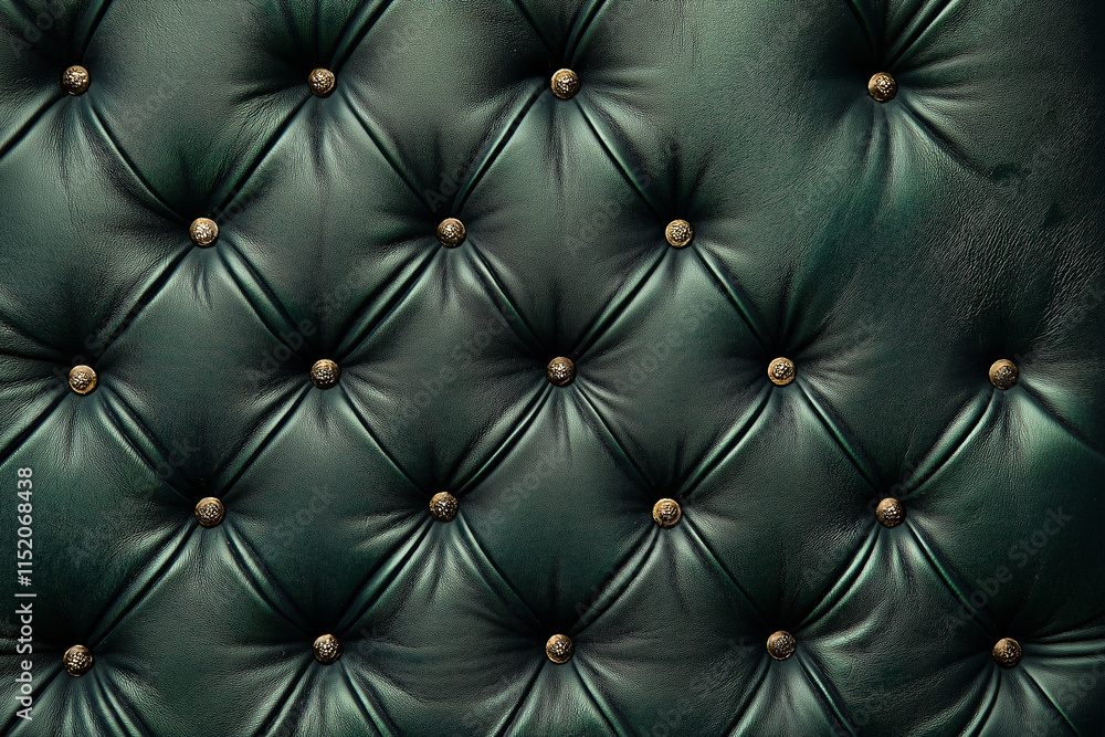 Emerald green leather texture with vintage pattern for royal party ...
