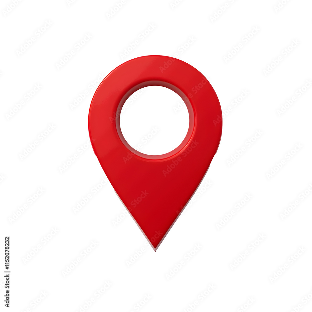 Red location pin on transparent background. Red pin point. map address location pointer symbol ...