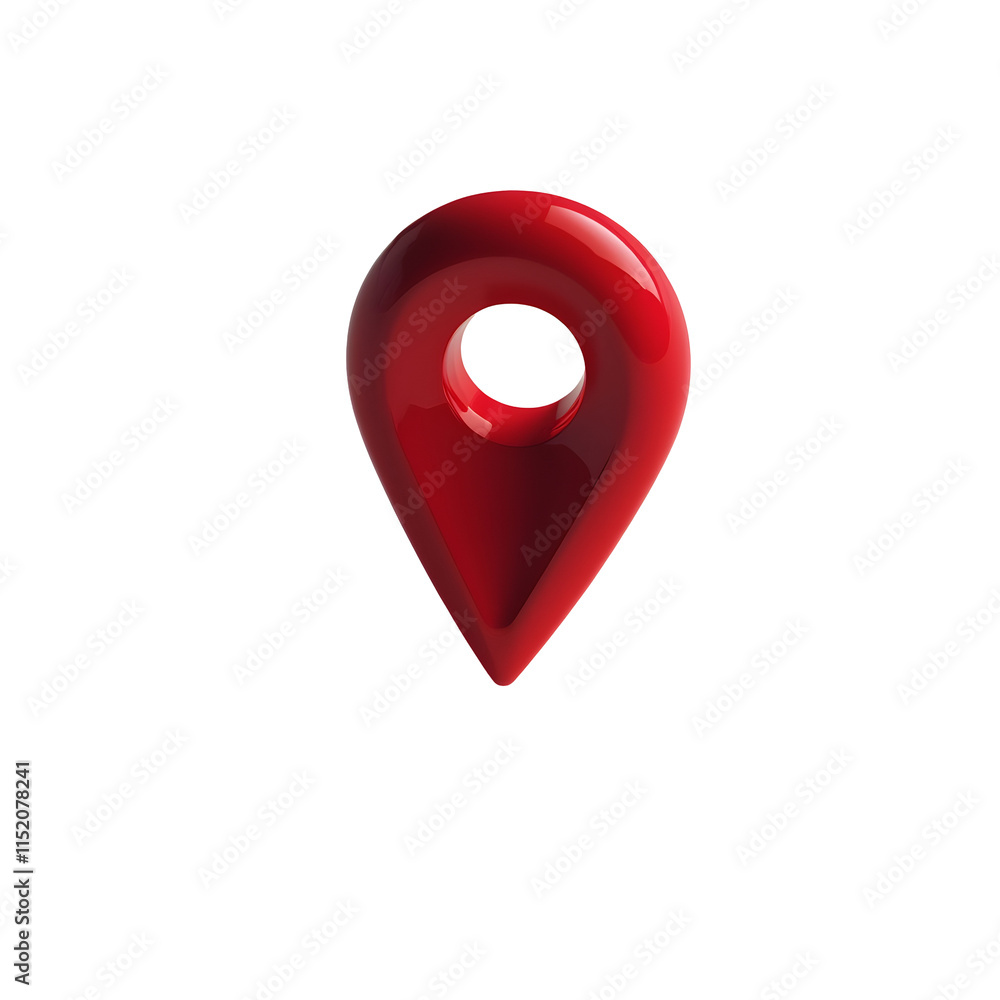 Red location pin on transparent background. Red pin point. map address location pointer symbol ...