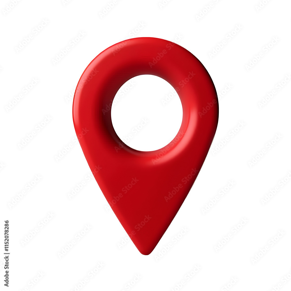 Red location pin on transparent background. Red pin point. map address ...