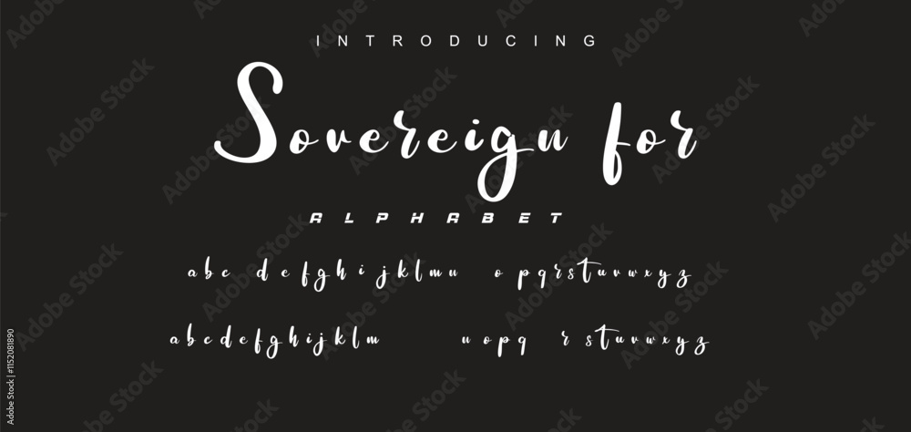 Vector brush style font, alphabet, and typeface Stock Vector | Adobe Stock