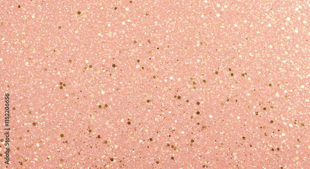 Sparkling pink glitter background with gold glitter shimmer. Pastel ...