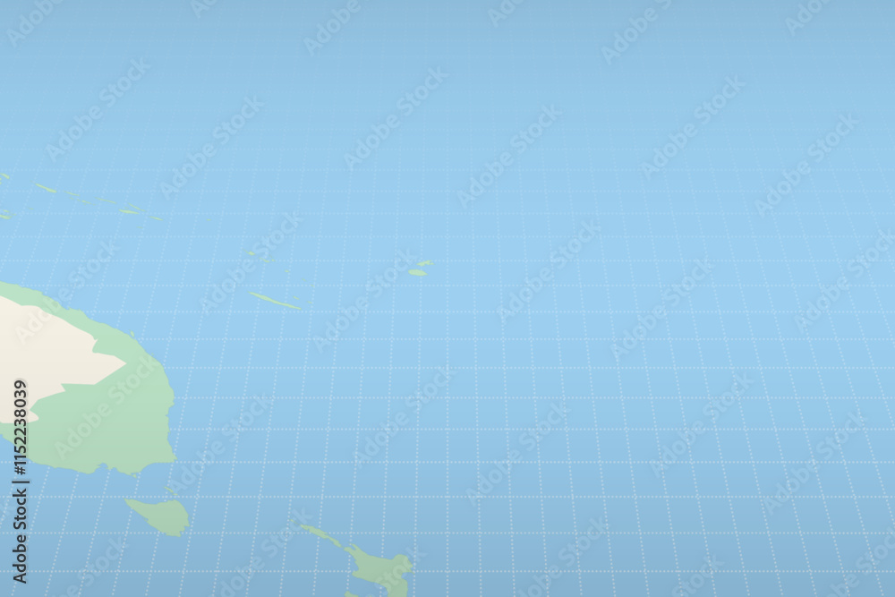 Tonga highlighted on a detailed map, geographic location of Tonga ...
