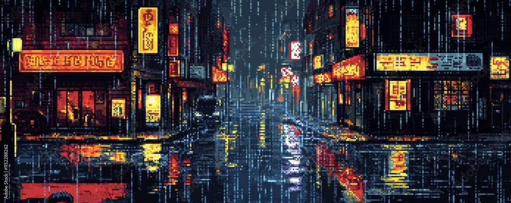 Pixel art, a screenshot of an old-school video game with the pixelated ...