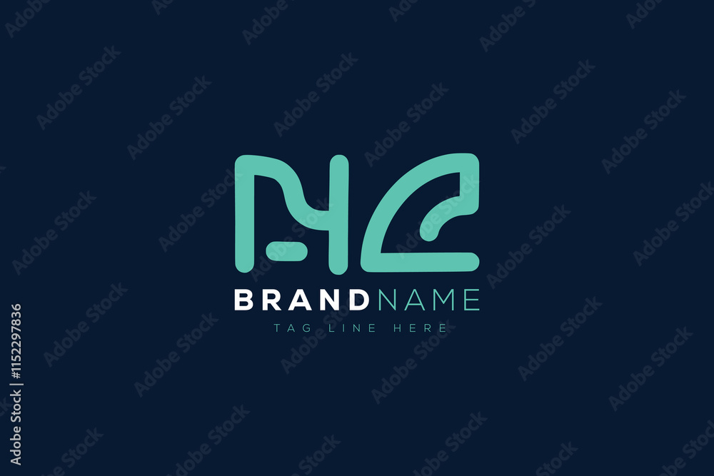 N and C logo design. NC abstract Letters Logo Monogram. This logo ...
