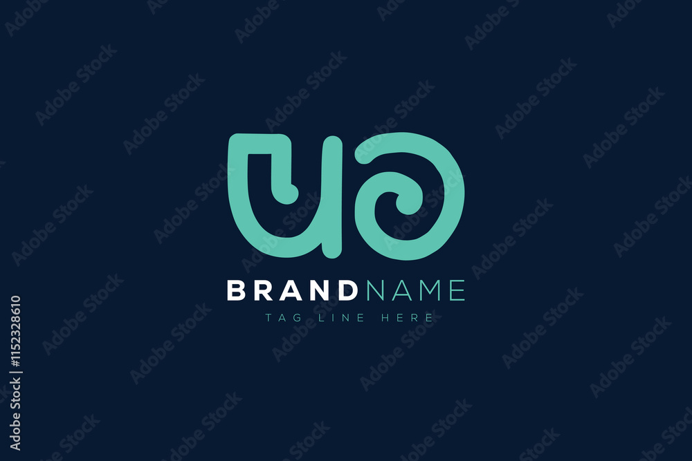 U and O logo design. UO abstract Letters Logo Monogram. This logo ...