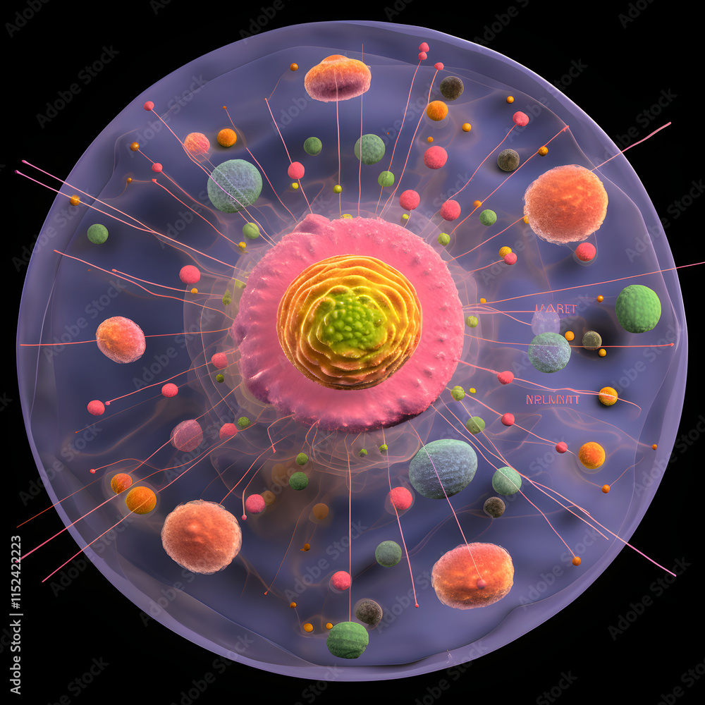 Comprehensive Color-Coded Diagram of Basic Eukaryotic Cell Structure ... Comprehensive Color-Coded Diagram of Basic Eukaryotic Cell Structure ...