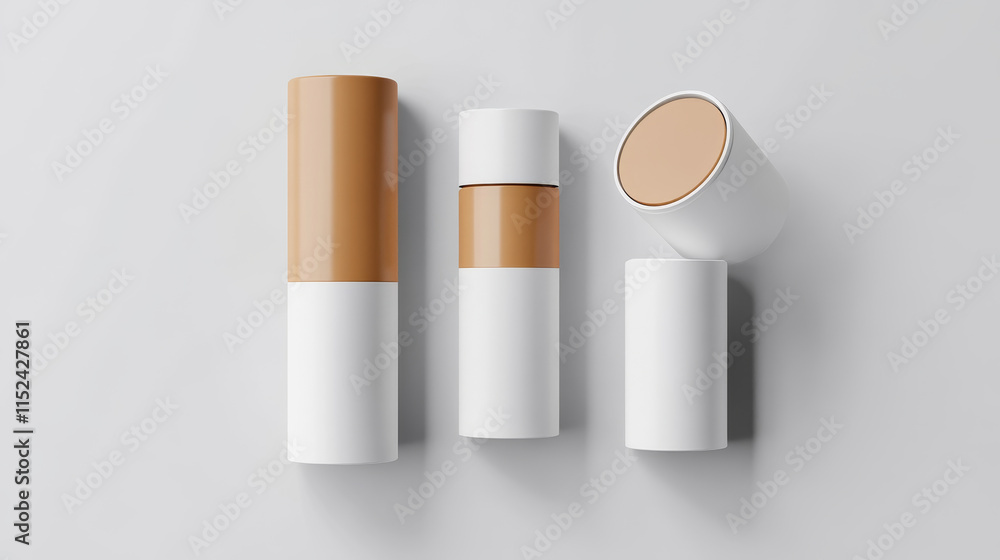 Deodorant stick bottle realistic mockup. Antiperspirant packaging ...