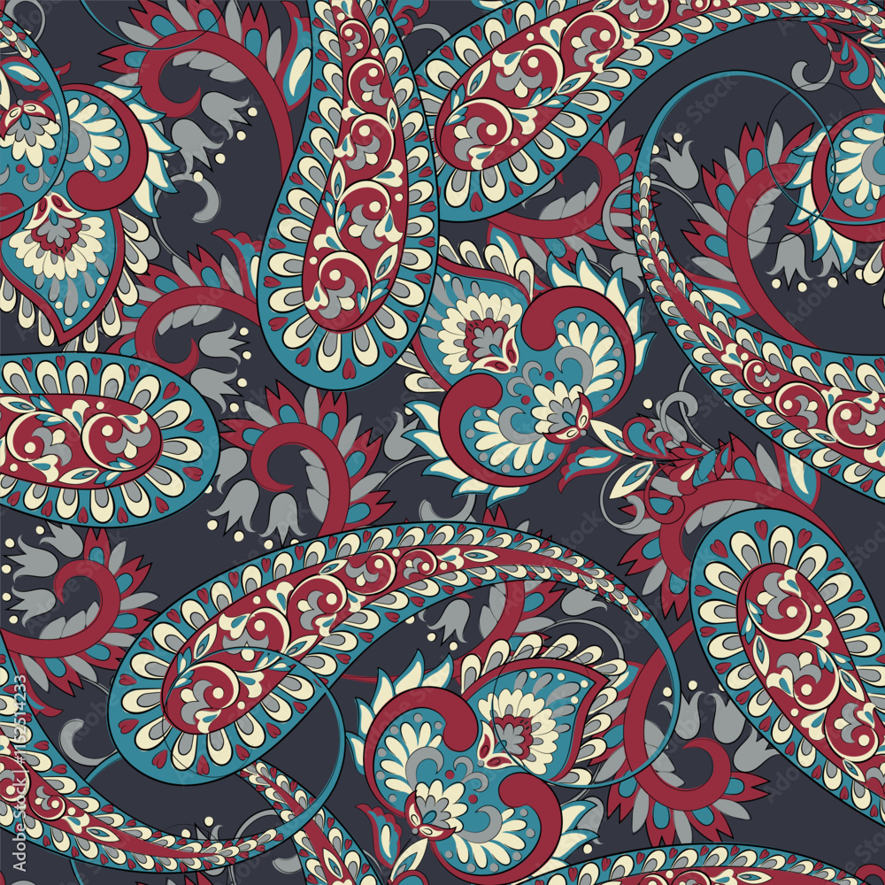 Digital vector textile print. Seamless Design suitable for covers ...