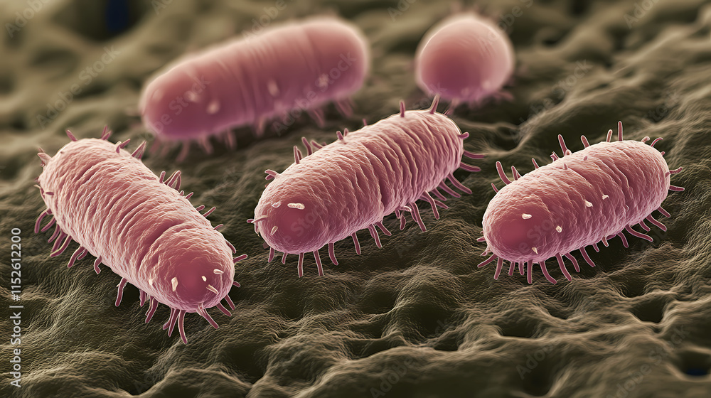 Microscopic image of archaebacteria: unique organisms thriving in ...