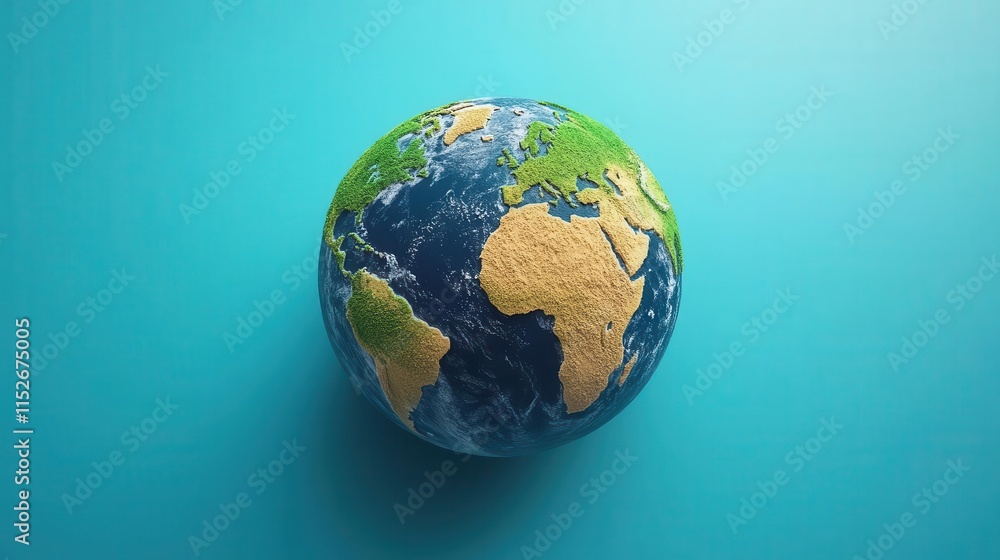 Carbon footprint tracker flat design top view climate emissions theme ...