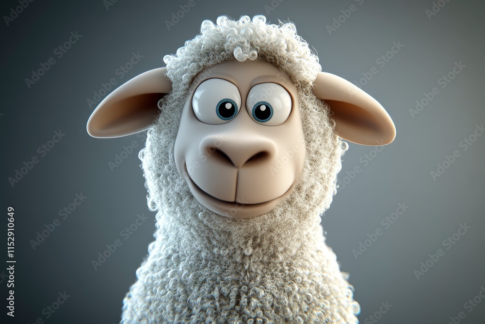 3d sheep character design. Suitable for Ramadan, Eid al fitr and Eid al ...