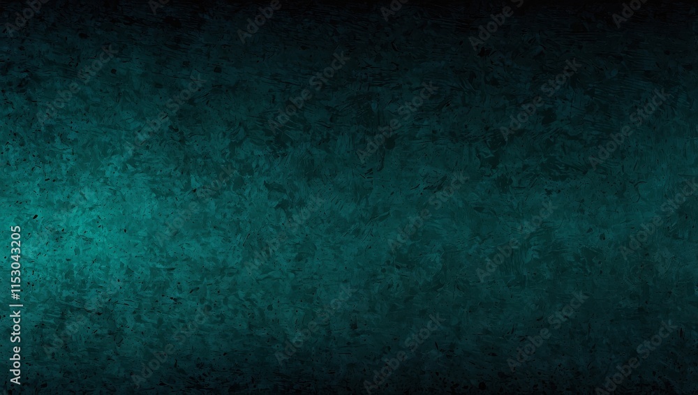 Dark green blue grainy gradient background, black backdrop, noise ...