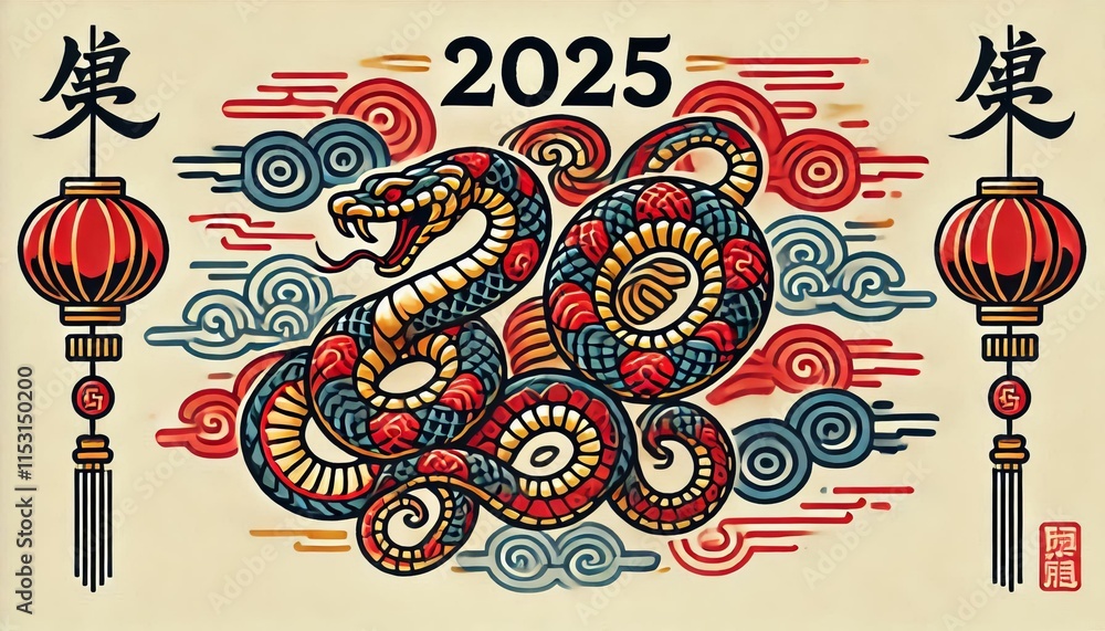 Chinese Zodiac Snake Sign 2025 - Year of the Snake - Cycle of Animals ...