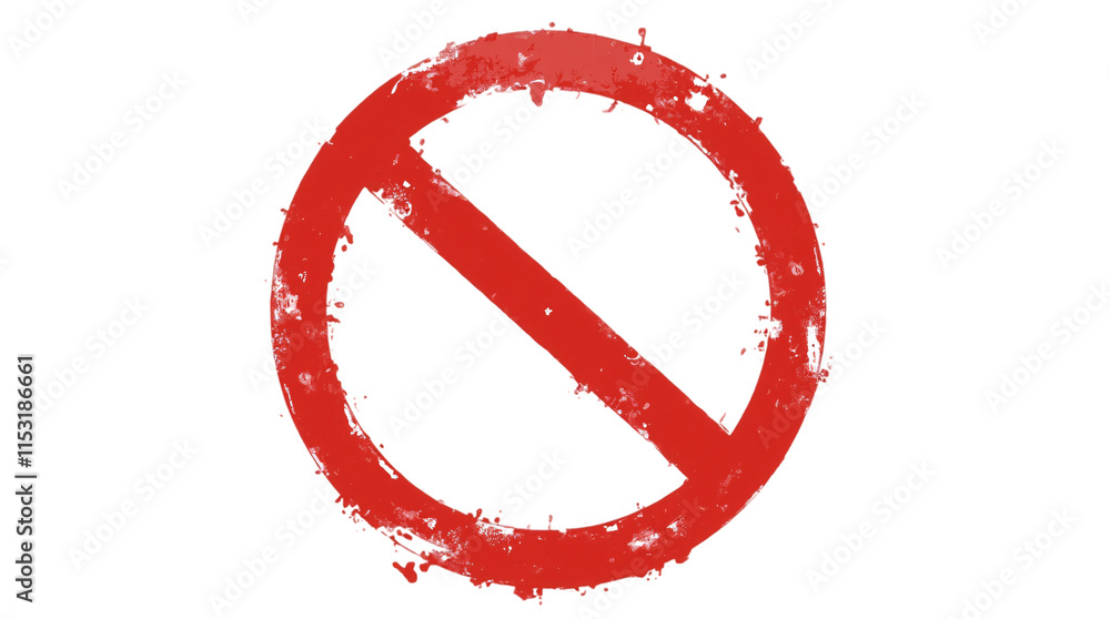 Стоковое фото «Prohibited Sign Isolated on a Transparent Background ...