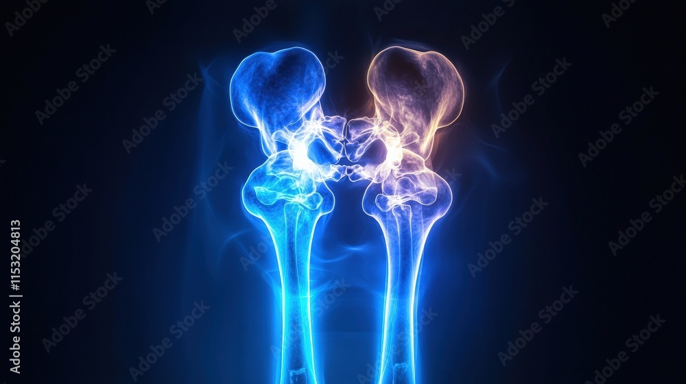 Posterior view X-ray showing misalignment in tarsal bones due to flat ...
