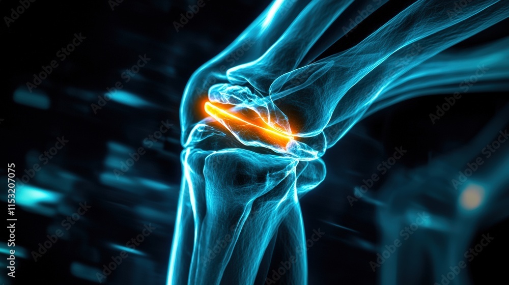 MRI of knee ligaments with detailed visualization of the ACL and MCL ...