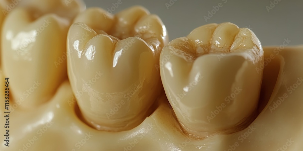 Extraction of a 2nd mandibular molar crown, showcasing the details of ...