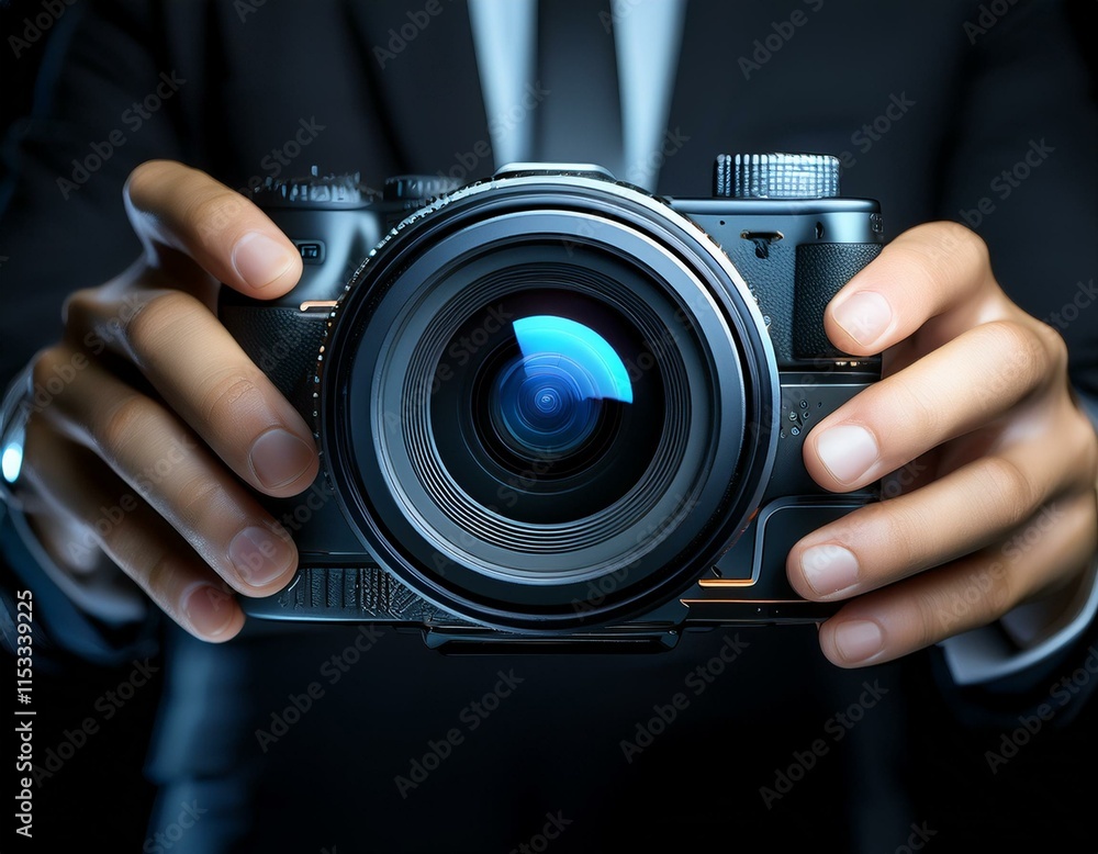 Introducing a prototype camera with a smart lens powered by AI, capable ...