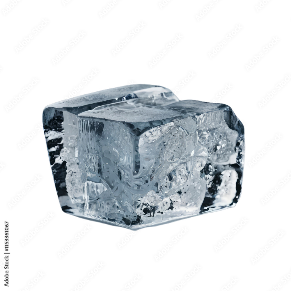 ice cube with transparent background PNG and JPEG image Stock Photo ...