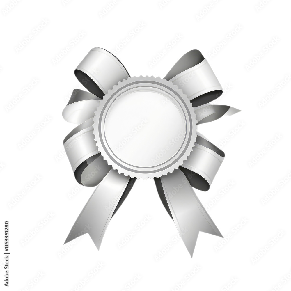 silver medal with ribbon with transparent background PNG and JPEG image ...