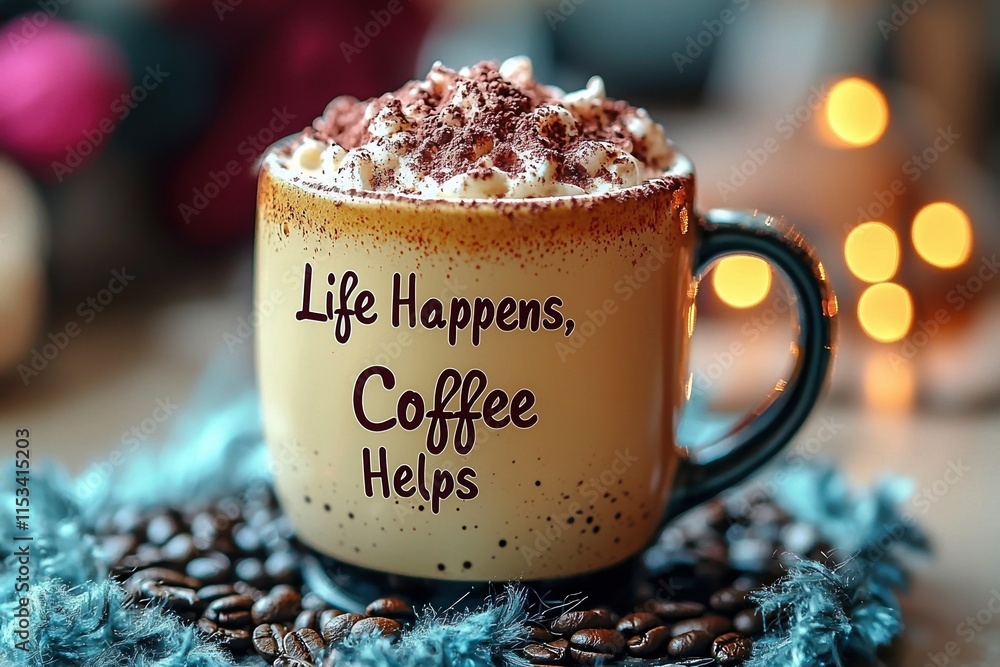 Enjoy a comforting mug of coffee with an inspirational message about ...