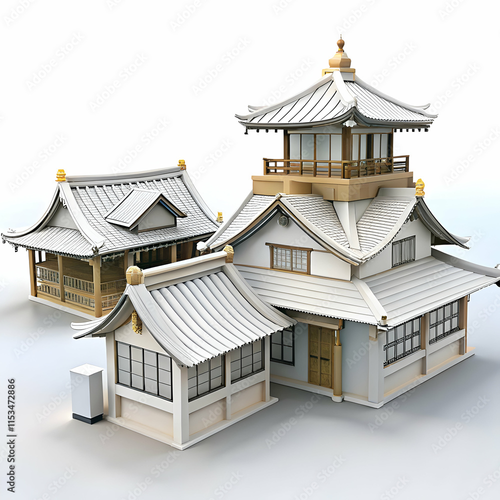 japan and architecture and heritage concept as Preserved Edo period ...