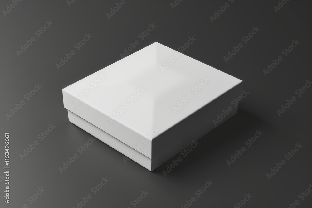 Blank Box Mockup in Studio Setting for Customizable Logo and Design ...