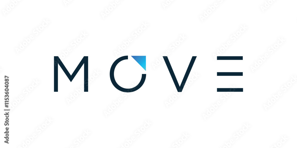 Triangle typography logo and the letter O, a triangle logo meaning move ...