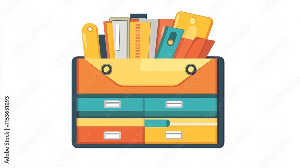 Professional Flat File Tool Icon Vector Isolated Transparent Image ...